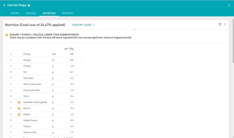 Built-In Help | Nutrition Calculation Software | NutriCalc