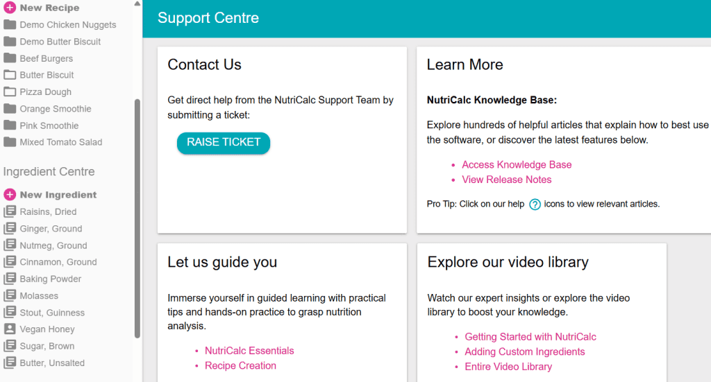 Simple Nutrition And Allergen Labelling Software | NutriCalc
