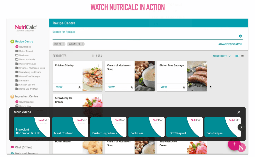 Simple Nutrition And Allergen Labelling Software | NutriCalc