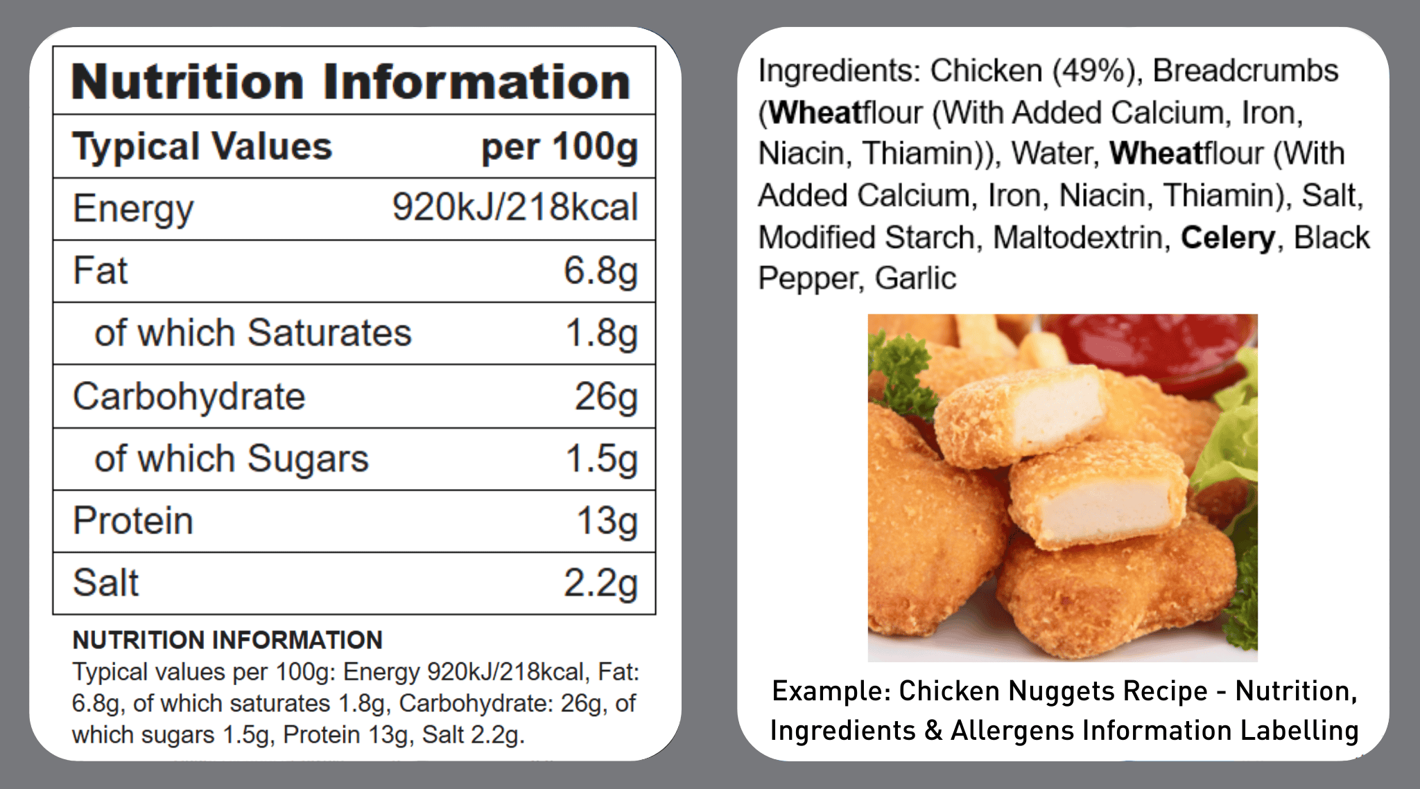 Simple Nutrition And Allergen Labelling Software | NutriCalc